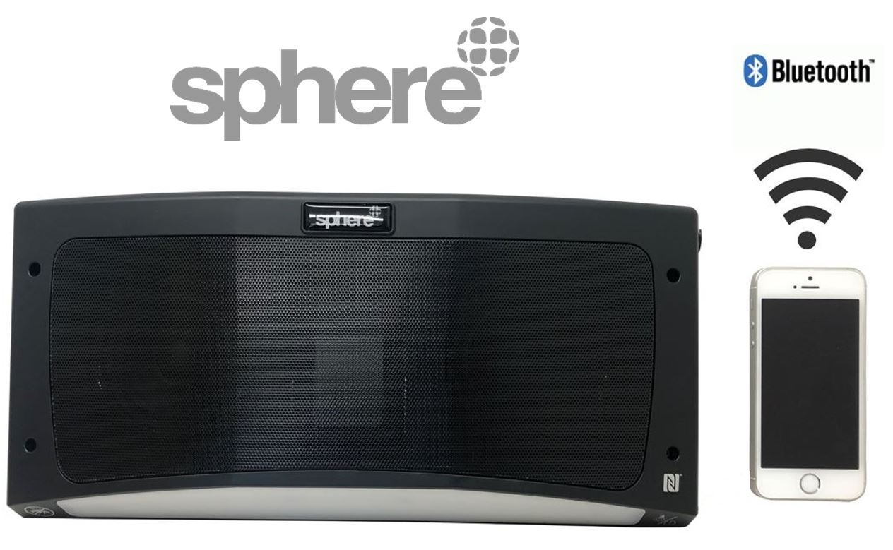 Sphere Bluetooth Outdoor Speaker. Black. - RV Parts Express